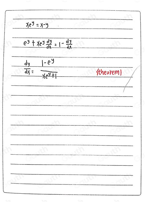 Solved Find Dy Dx By Implicit Differentiation Xe Y X Y Y Calculus