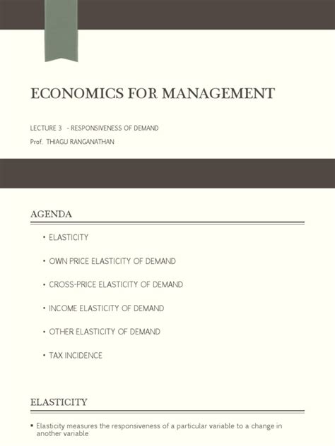 Responsiveness Of Demand Pdf