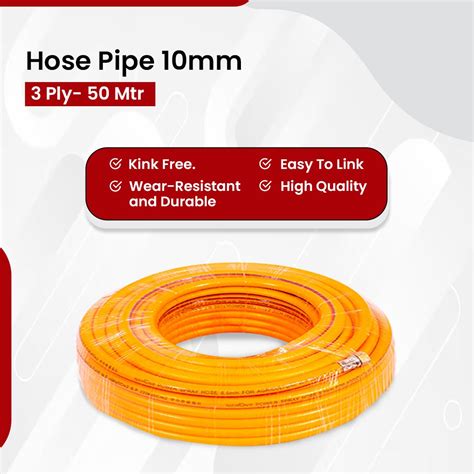 Hose Pipe 10 Mm 3 Ply 50 Meters Agri Route