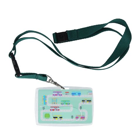 0 Porte badge transparent avec cordon sécurité Color Pop Auxence