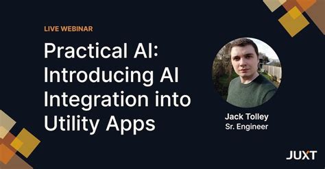 Webinar On Practical Ai For Utility Apps Juxt Posted On The Topic