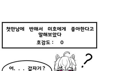 Lastorigin 호감도별 미호에게 좋아한다고 했을때의 반응 Ivoryのマンガ 漫画 라스트오리진 미호 Pixiv