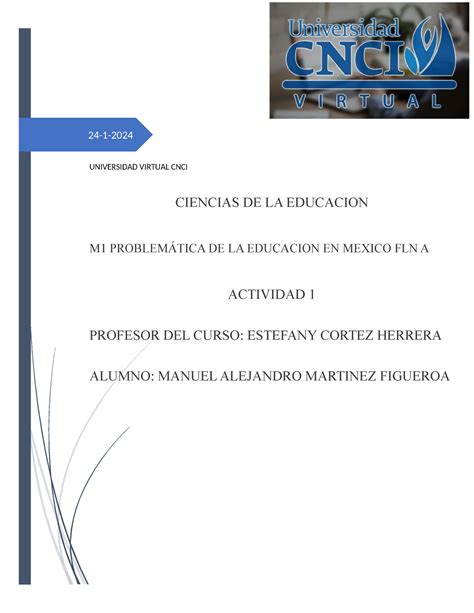 Actividad 1 CNCI 24 1 UNIVERSIDAD VIRTUAL CNCI CIENCIAS DE LA