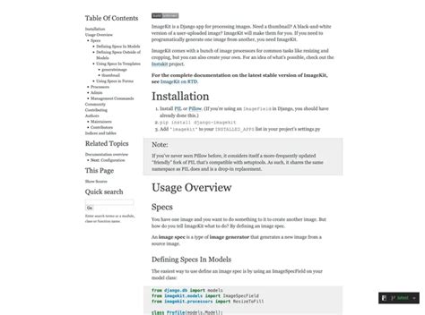 Django Imagekit By Matthewwithanm A Undefined Template Built At