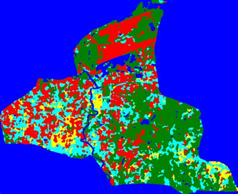 Classified Map From Minimum Distance Algorithm Of 1990 2000 2010