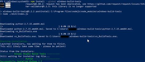 Not Recognizing VS Build Tools 2017 And Hanging On Still Waiting On Installer Log File Issue