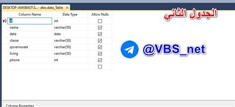 طريقة تصميم وبرمجة قاعده بيانات Sql Server وربطها بالفيجوال بيسك