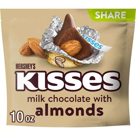 Hersheys Kisses Almond Chocolate Candy 10oz