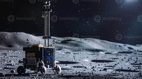 This Robotic Vehicle Explores The Asteroid Conducting Regolith Excavation For Resource