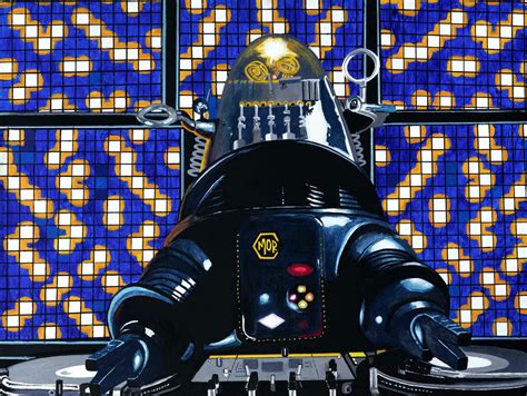 dj robbie robot art print occupy wallets