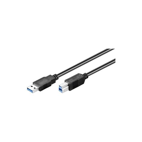Stock Bureau Goobay Câble Superspeed Usb 30 Type A B Noir 1m