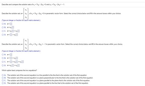 Solved Describe And Compare The Solution Sets Of X X X Chegg