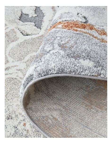 Rug Culture Mineral 222 Rust Rug In Grey Myer