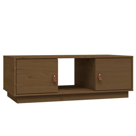 Stolik Kawowy Drewniany Lite Drewno Sosnowe 100x50 Zakito Europe