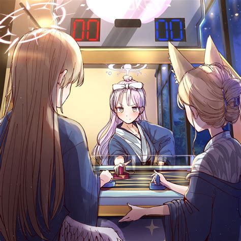 Mika Seia And Nagisa Blue Archive Drawn By Shitsugaikotsu Danbooru