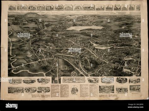 Aero View Of Canton Mass 1918 Canton Mass Aerial Views Norman B