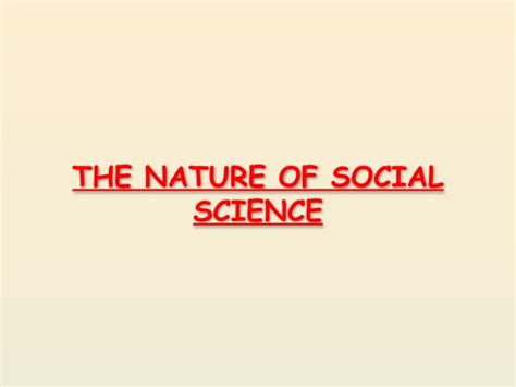 nature of social science ppsx
