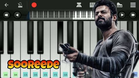 Sooreede Song Salaar Easy Piano Tutorial Prabhas YouTube