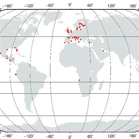 Location Of The In Situ Data Used In This Work Download Scientific Diagram