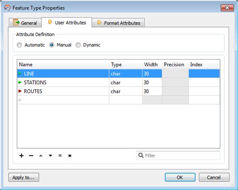 editing writer feature type properties