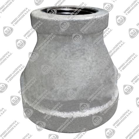 REDUCCION CAMPANA REDUCING COUPLING FIERRO MALEABLE GALVANIZADO ASTM