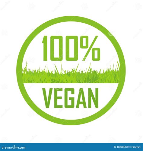 100 Percent Vegan Stamp Vector 100 Percent Vegan Badge Icon