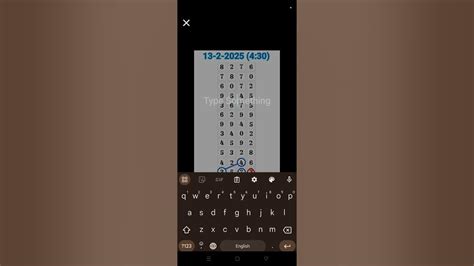 February 13 2025 ညနေ4 30အတွက် ဘရိတ်နှင့်လုံးဘိုင် မိန်းကွက်ကြိုက်ရင်အောပါ T H Amyanmar2d3d 2d3d