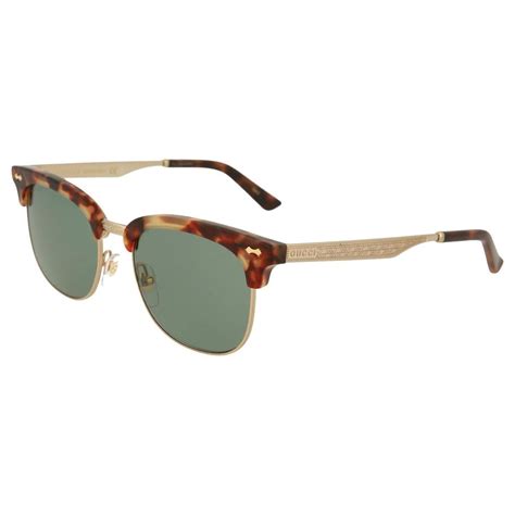 Gucci Clubmaster Tortoiseshell Sunglasses Golden Ref683037 Joli Closet
