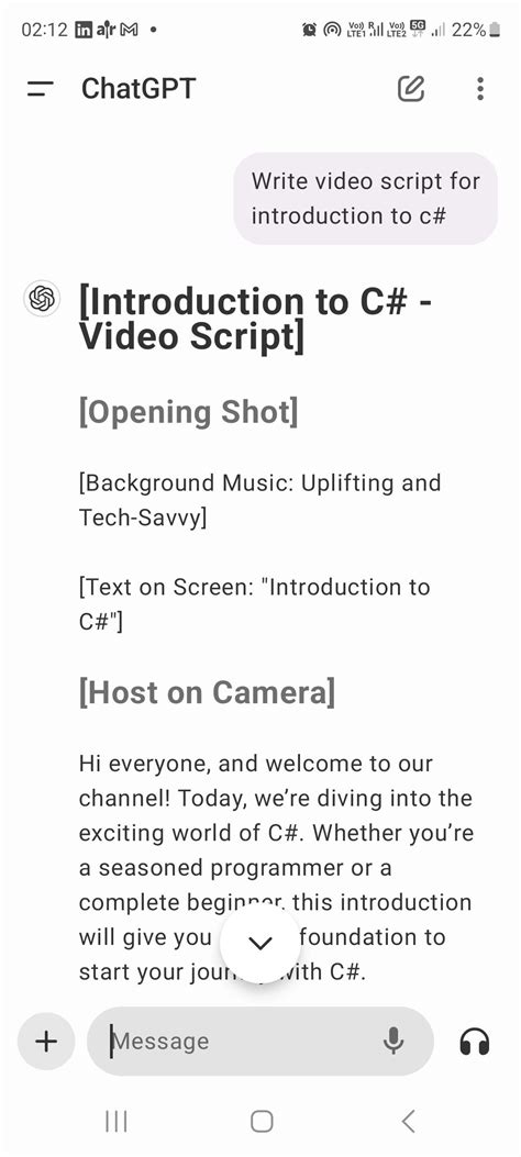 Abhishek Prasad On Linkedin Chatgpt Can Nowadays Give Video Script On