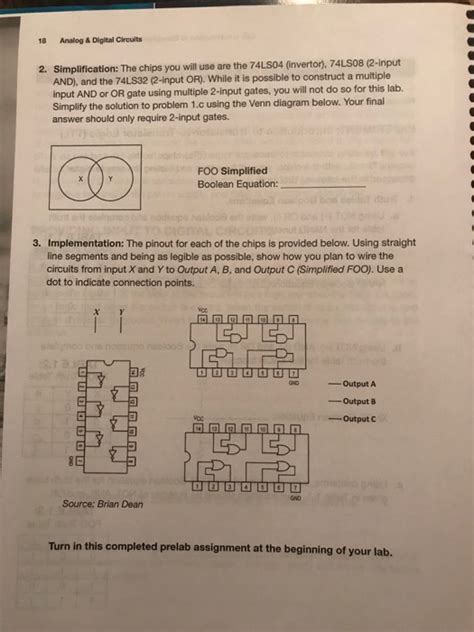 Solved Analog Digital Circuits Simplification The Chegg