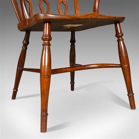 Chiltern Bodgers Chair High Wycombe English Yew Elm Windsor Circa
