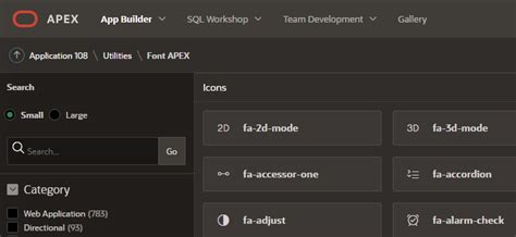Oracle Apex 18 Some Icon Of The Universal Theme Are Missing Stack Overflow