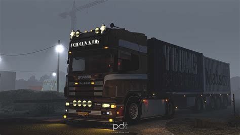 Scania 164L V8 580 Trailer Poiroux Fils V2 1 49 ETS2 Mods Euro