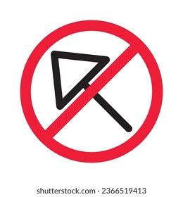 Forbidden Cursor Icon Prohibited Arrow Vector Stock Vector Royalty Free Shutterstock
