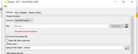 Dynamic Filename Output Issues KNIME Analytics Platform KNIME