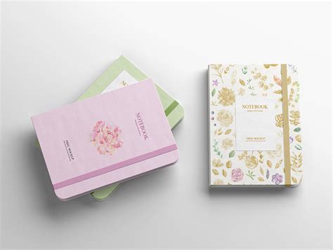 Free Notebook Mockup Ocean Mockups