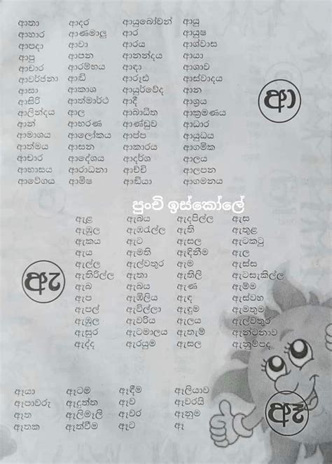 කොහොමද ඒක සියලු අකුරු හා පිල්ලම් වලින් වචන