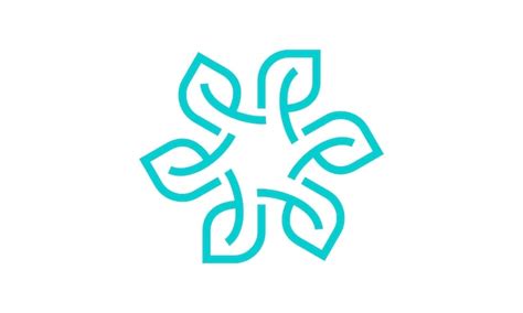 Premium Vector Leaf Ornament Logo Template