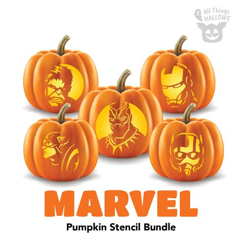 Marvel Pumpkin Carving Stencils Printable Pattern And Stencils