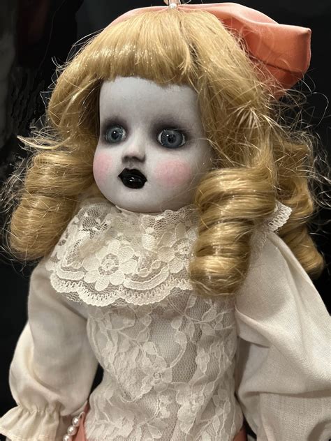 Blonde Creepy Doll Altered Doll Art Doll Porcelain Doll Horror Doll