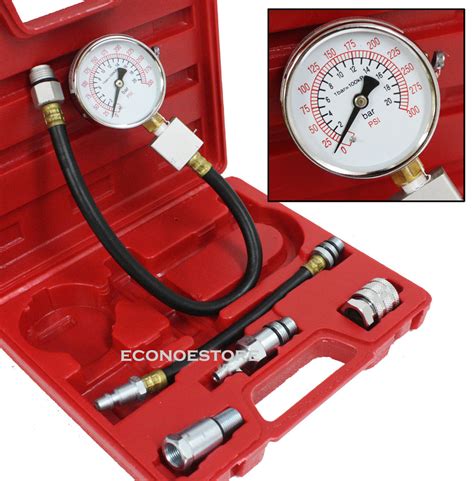 Automotive Compression Tester 2 Adapters 2 12 Dia Gauge Gas Engine