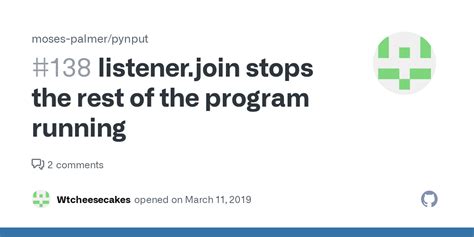 Listenerjoin Stops The Rest Of The Program Running · Issue 138
