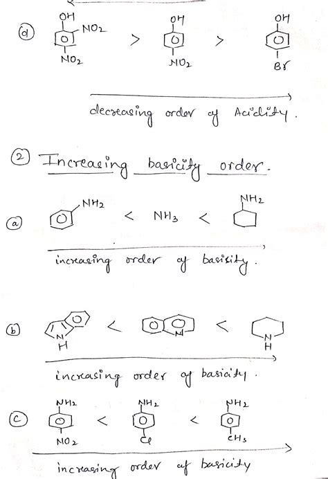[solved] Ranking Compounds In Terms Of Acidity And Basicity Based On