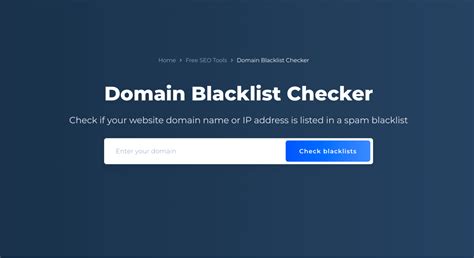 Domain Blacklist Checker If Domain Or Ip Is Blacklisted