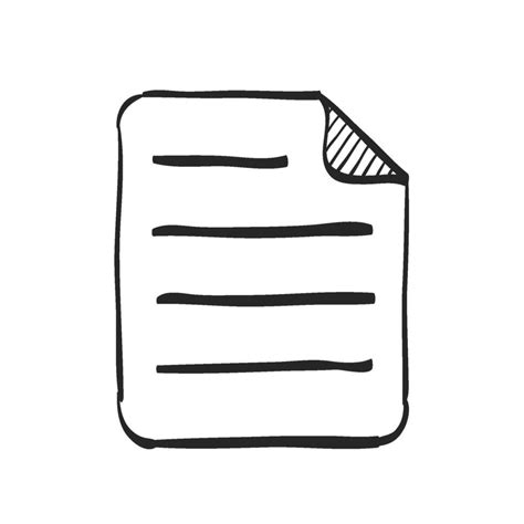 Hand Drawn Sketch Icon Text File Format 38052352 Vector Art At Vecteezy