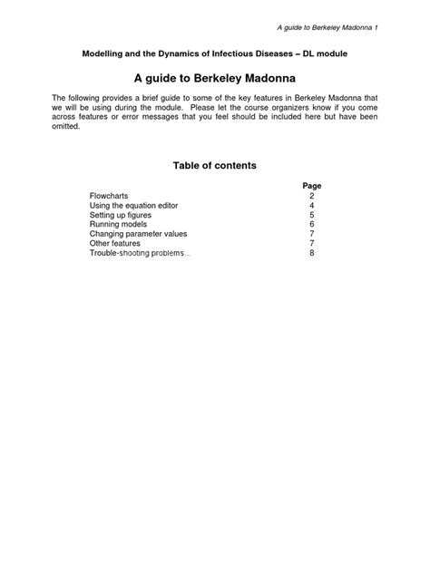 Berkeley Madonna Guide Pdf Cartesian Coordinate System Variable Mathematics