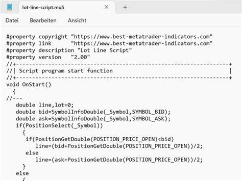 Lot Line Custom Script ⋆ Top Mt5 Indicators Mq5 Or Ex5 ⋆ Best Metatrader