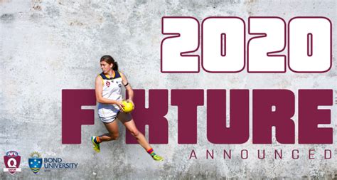 2020 Bond University Qaflw Fixture Released Afl Queensland