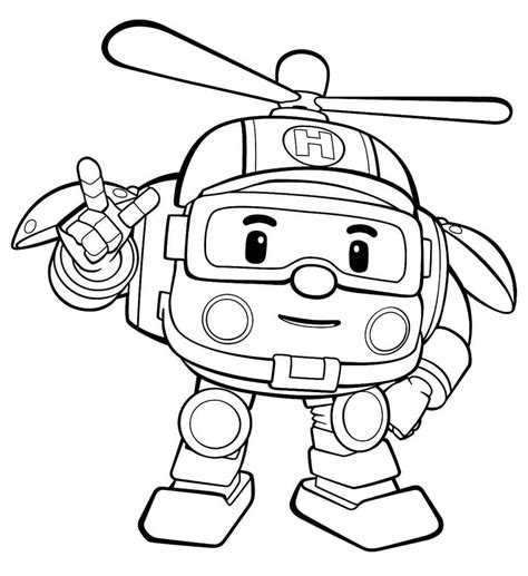 Coloriage Robocar Poli Coloriages Pour Enfants Imprimer