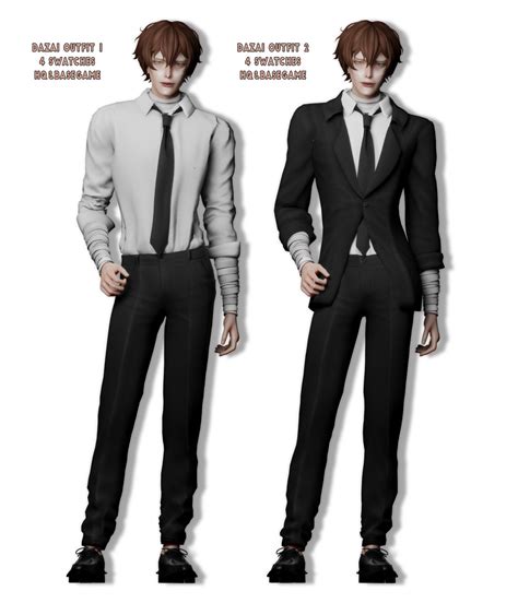 Mafia Anime Collection Makima And Dazai Cosplay Outfit Note I Have